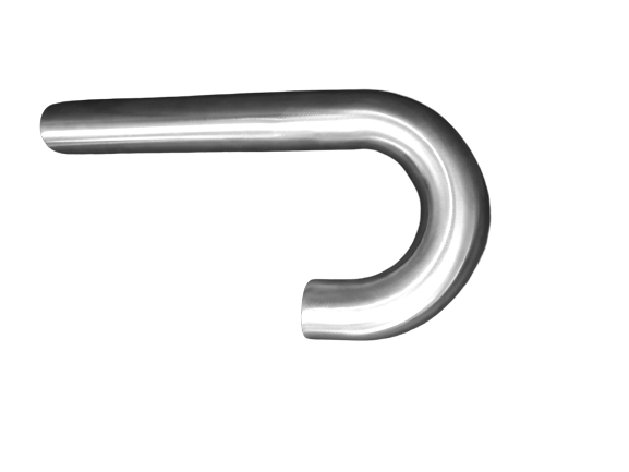 Extended Elbow Fitting - Capped End - 50.8 x 1.6mm tube. L=400. W=210m ...