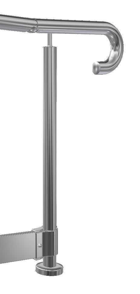 Post assembly, MARS system, end post ramp, extended elbow fitting — AAA ...