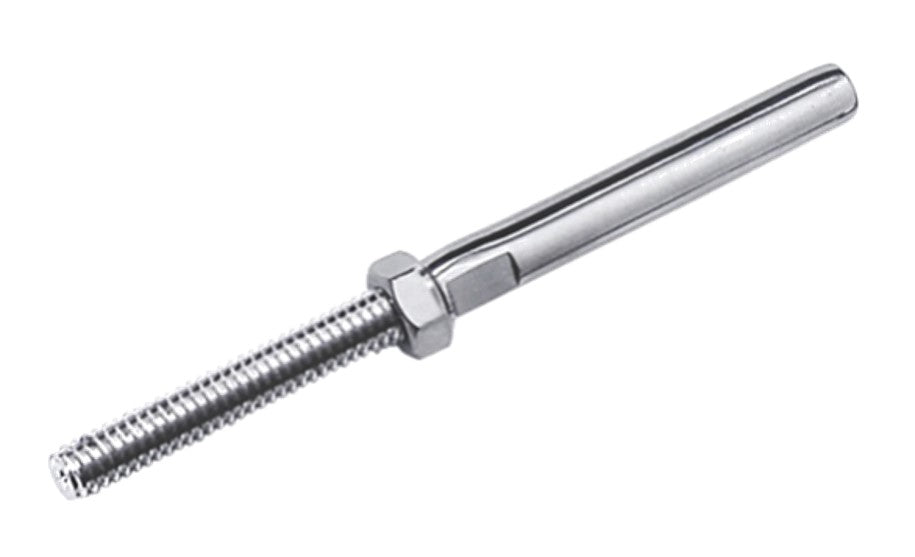 10mm Threaded Swage Terminal with Flat/Lock Nut M16 LHT 220mm — AAA ...